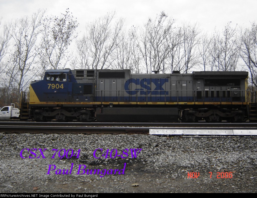 CSX 7904 C40-8W 11/18/2006